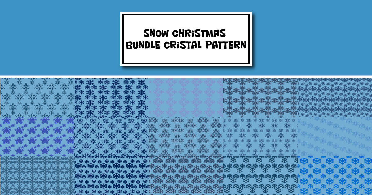 Snow Christmas Bundle Bundle · Creative Fabrica