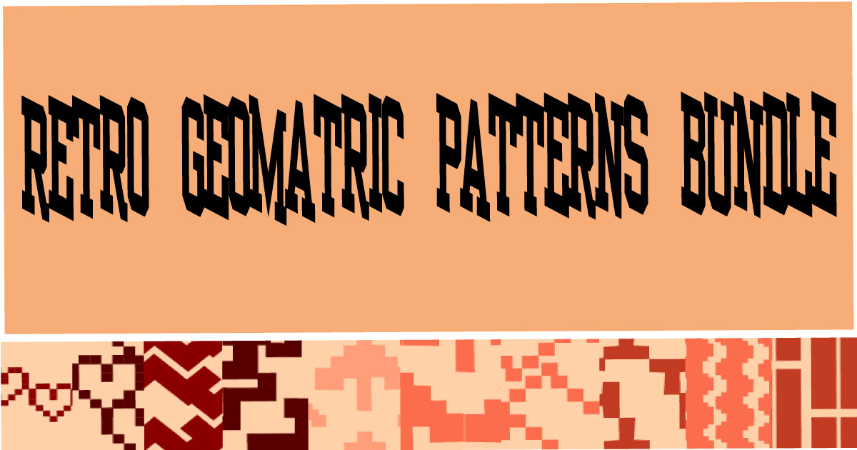 Retro Patterns Bundle Bundle · Creative Fabrica