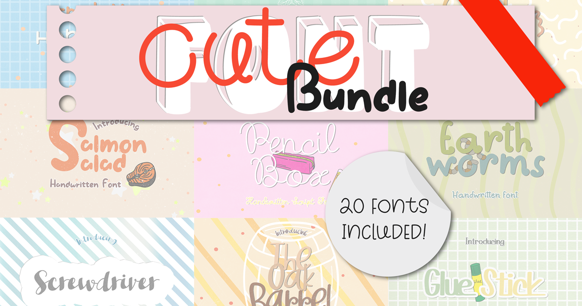 Cute Font Bundle Bundle · Creative Fabrica