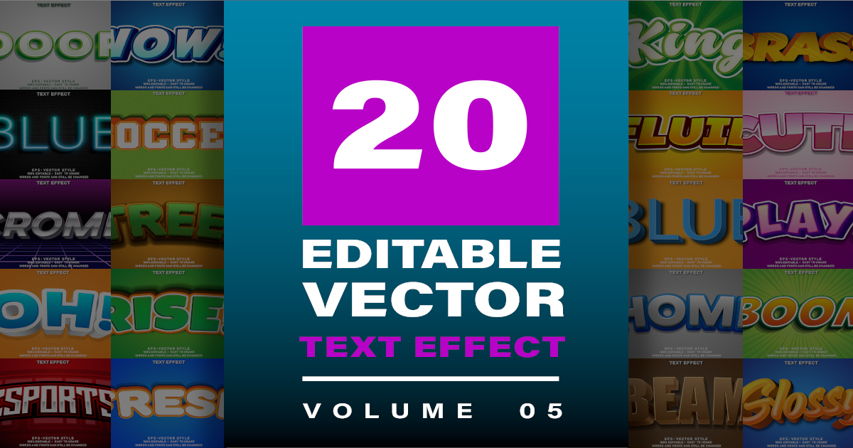 Text Effect Bundle - Vol 05 Bundle · Creative Fabrica