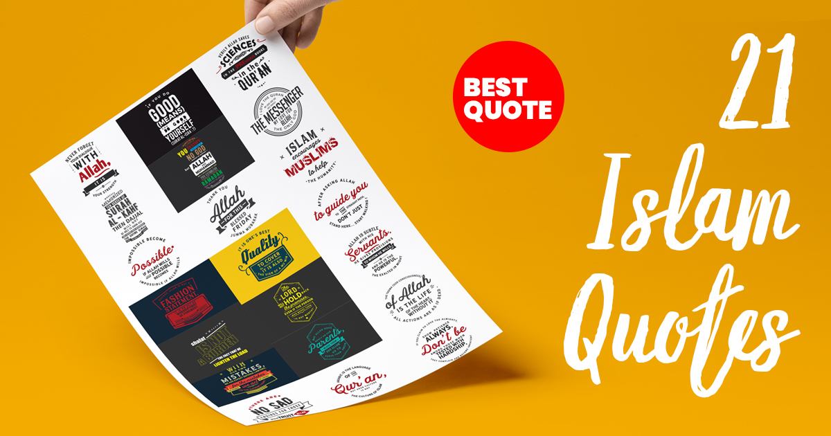 21 Islam Quotes Bundle · Creative Fabrica