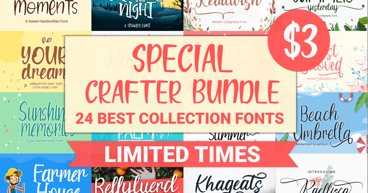 Special Crafter Font Bundle Vol 1 Bundle · Creative Fabrica