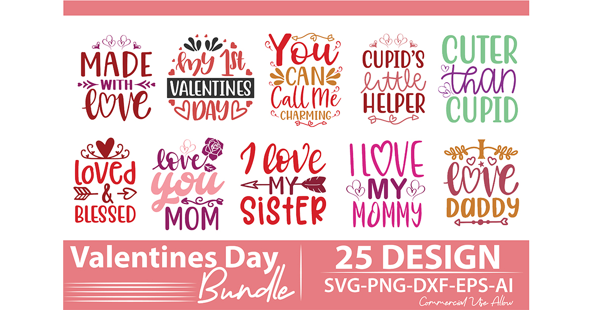 Valentines Day Bundle Bundle · Creative Fabrica