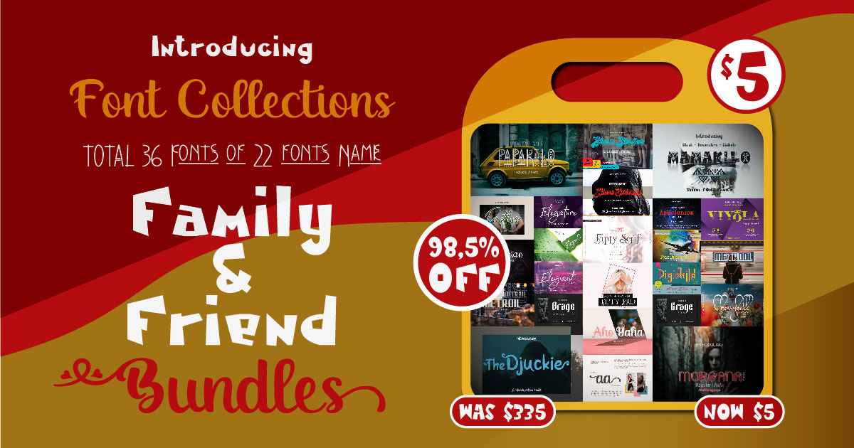 Family & Friend Font Bundle Bundle · Creative Fabrica