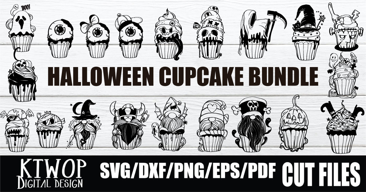 Halloween Cupcake Bundle Bundle · Creative Fabrica
