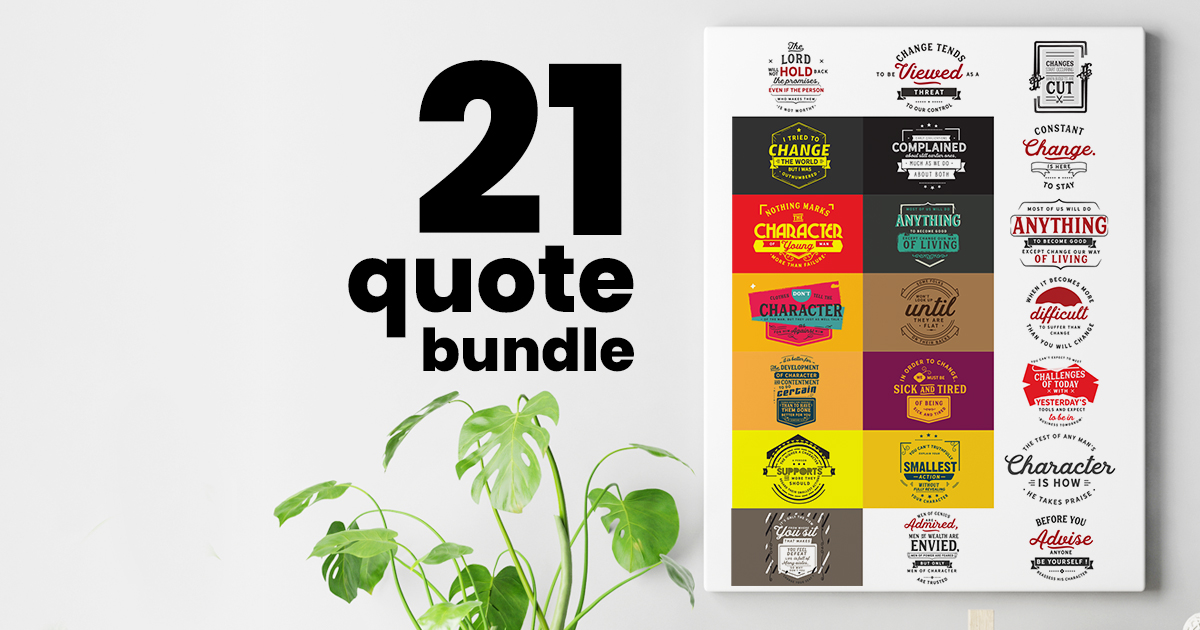 21 Quote Bundle Bundle · Creative Fabrica