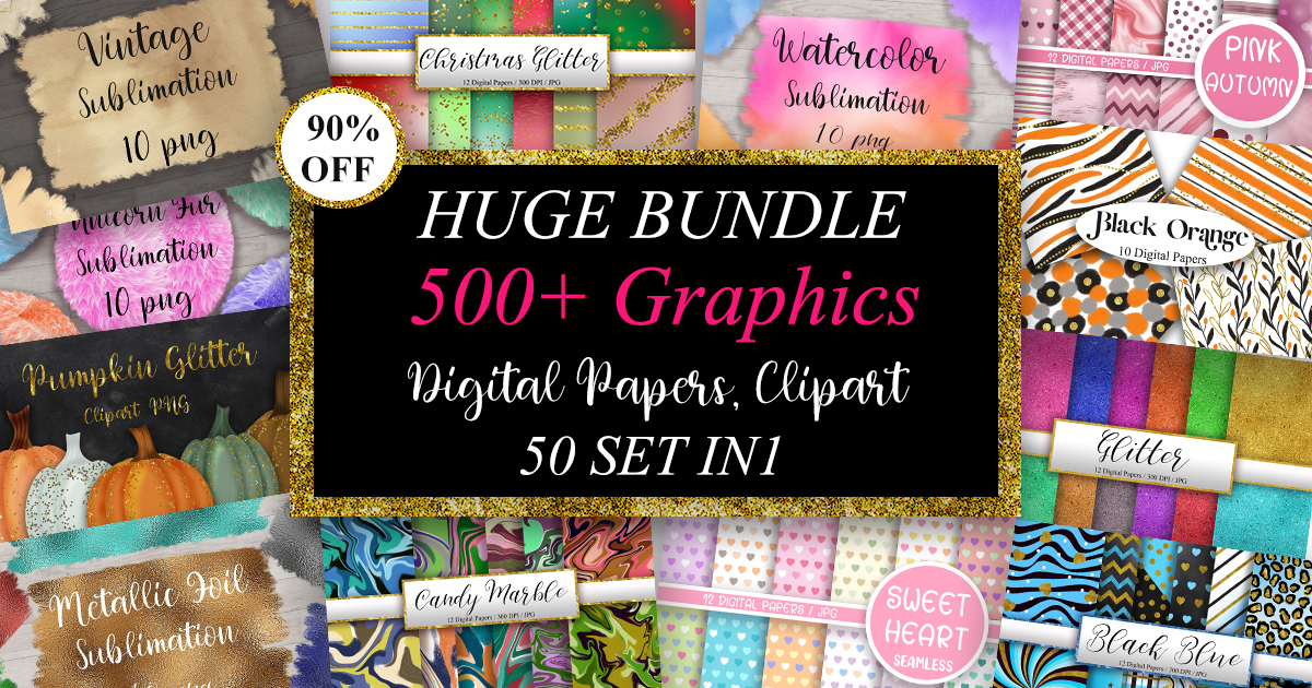 Huge Graphics Bundle Bundle · Creative Fabrica