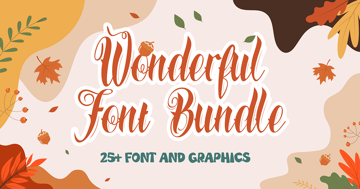 Wonderful Font Bundle Bundle · Creative Fabrica