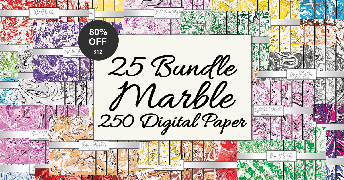 25 Marble Bundle Bundle · Creative Fabrica