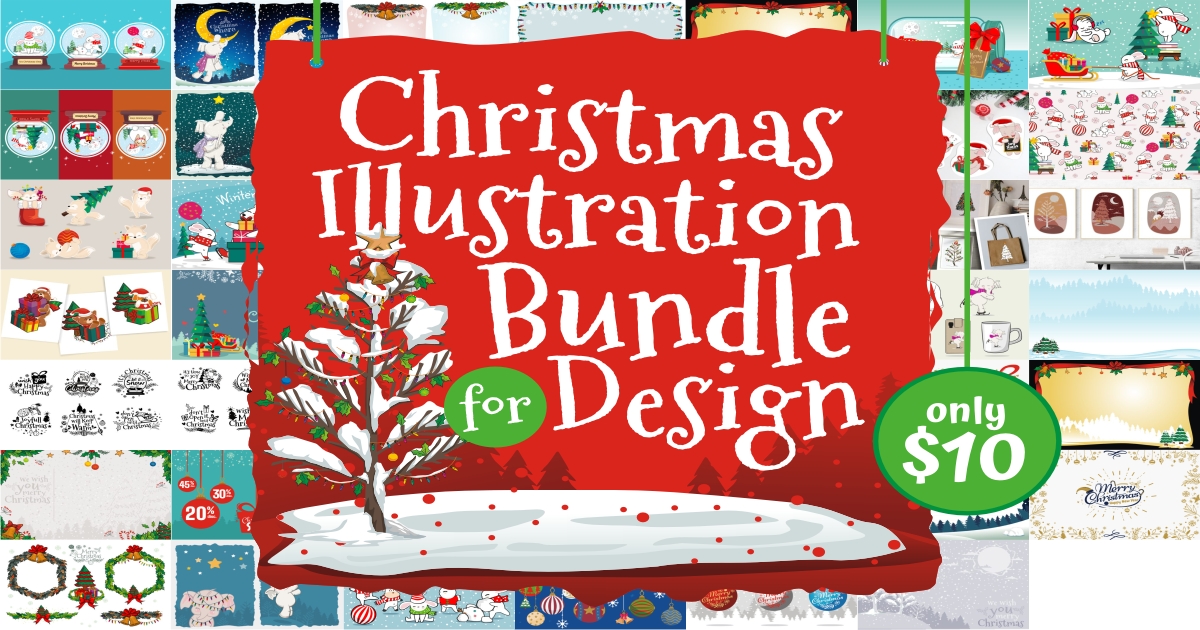 Christmas Illustration Bundle for Design Bundle · Creative Fabrica