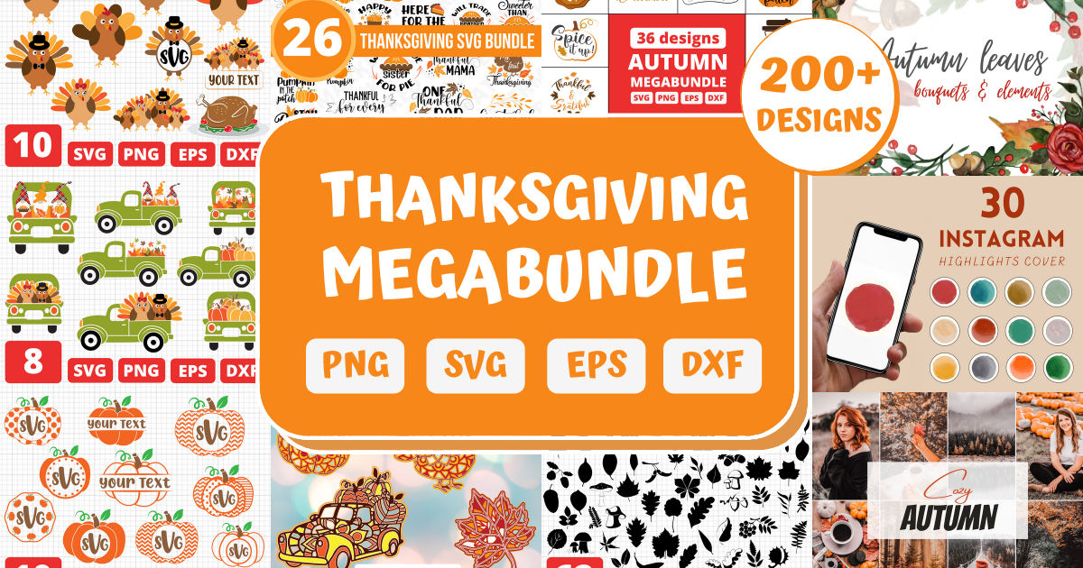 Thanksgiving Mega Bundle Bundle · Creative Fabrica