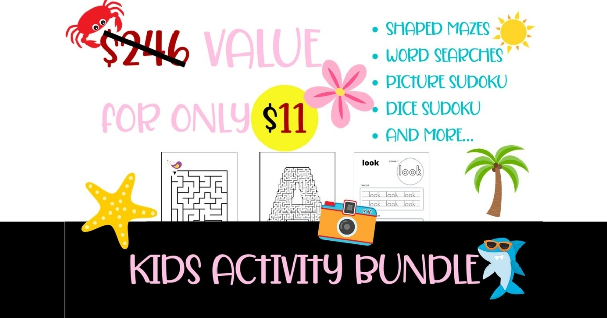 Kids Activity Bundle Bundle · Creative Fabrica