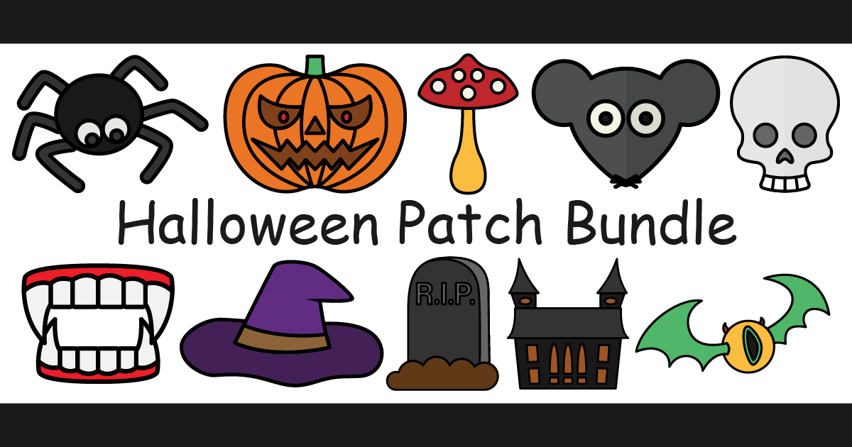 Halloween Patch Bundle Bundle · Creative Fabrica