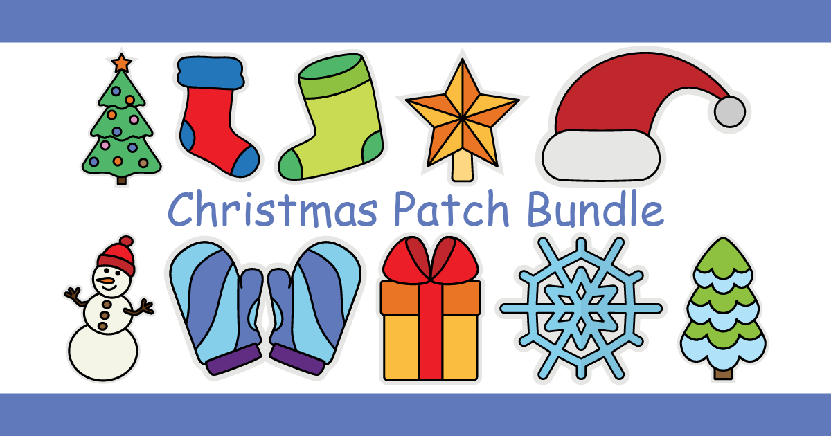 Christmas Patch Bundle Bundle · Creative Fabrica