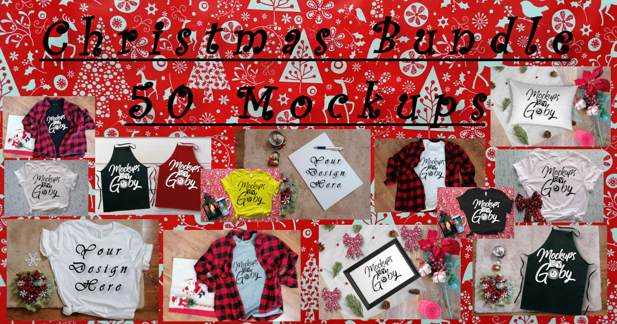 Christmas Mockups Bundle Bundle · Creative Fabrica