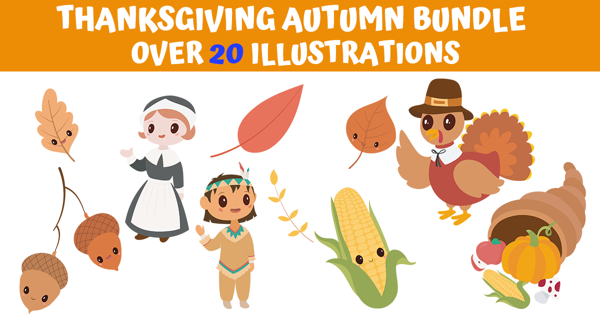 Thanksgiving Autumn Bundle Bundle · Creative Fabrica