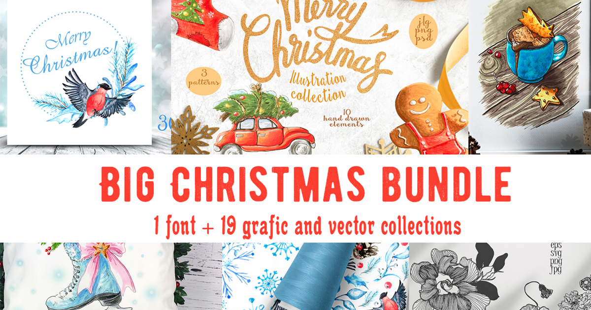 Big Christmas Bundle Bundle · Creative Fabrica
