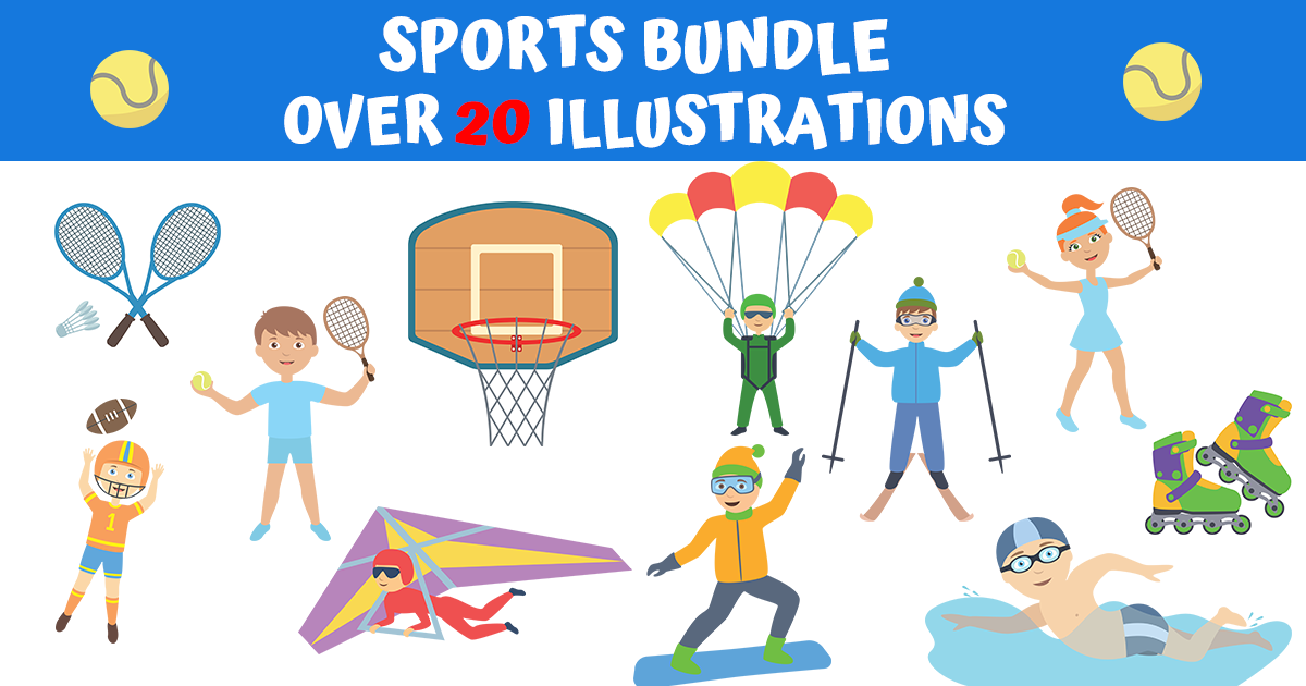 Beautiful Sports Bundle Bundle · Creative Fabrica