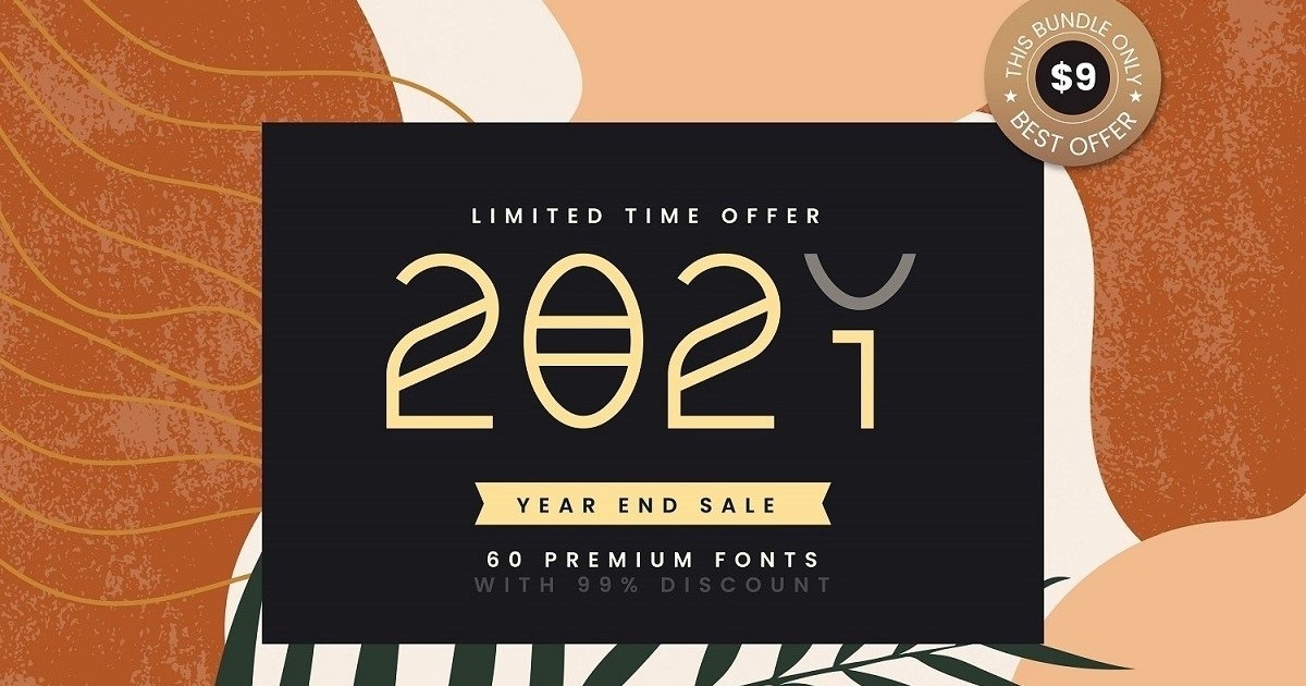 Year End Sale - Premium Fonts Bundle Bundle · Creative Fabrica