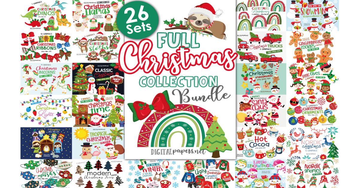 Full Christmas Collection Bundle Bundle · Creative Fabrica
