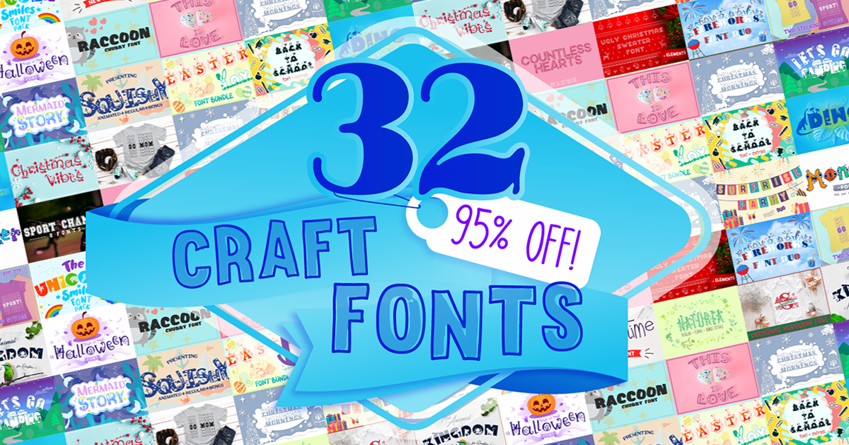 Craft Fonts Bundle Bundle · Creative Fabrica