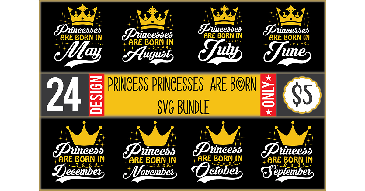 Princess & Princesses SVG Bundle Bundle · Creative Fabrica