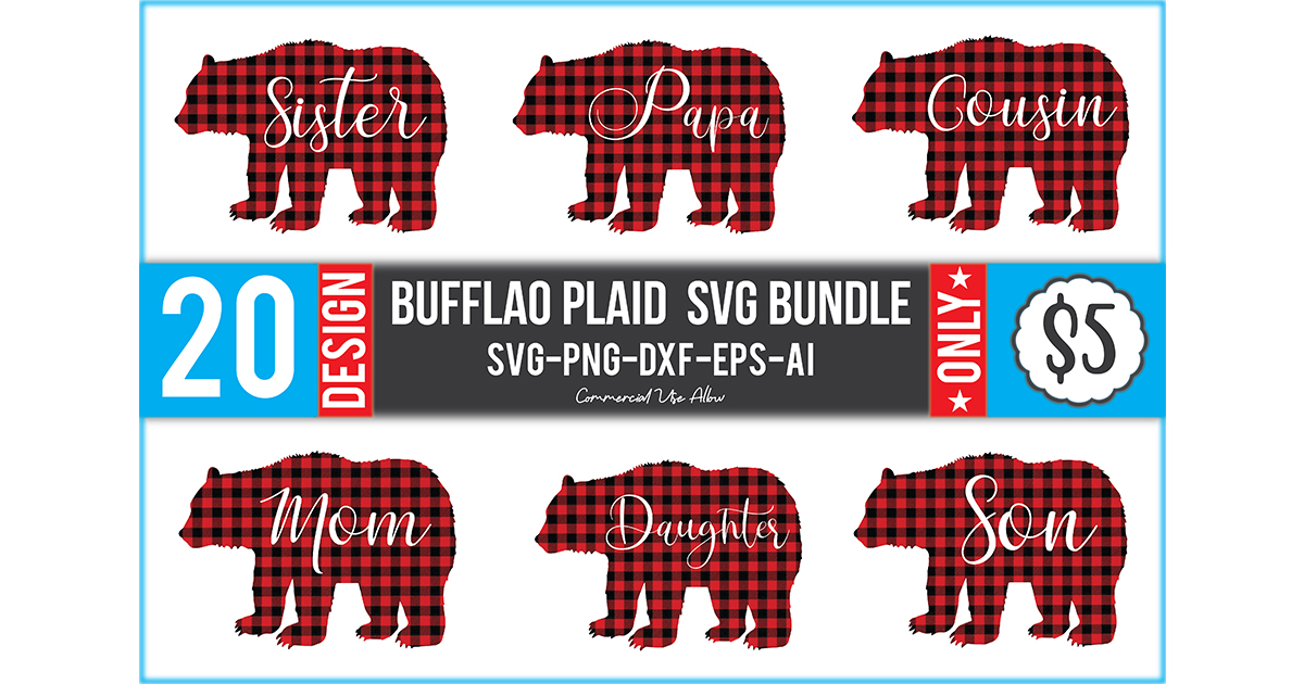 Buffalo Plaid Bundle Bundle · Creative Fabrica