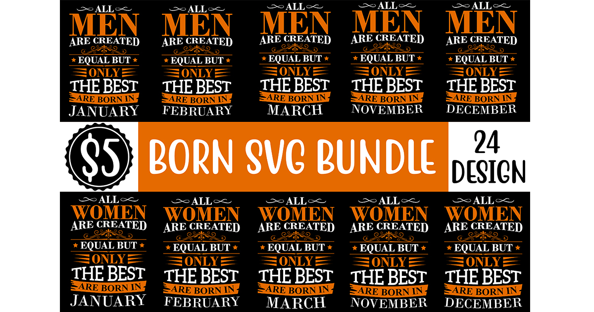 Born SVG Bundle Bundle · Creative Fabrica