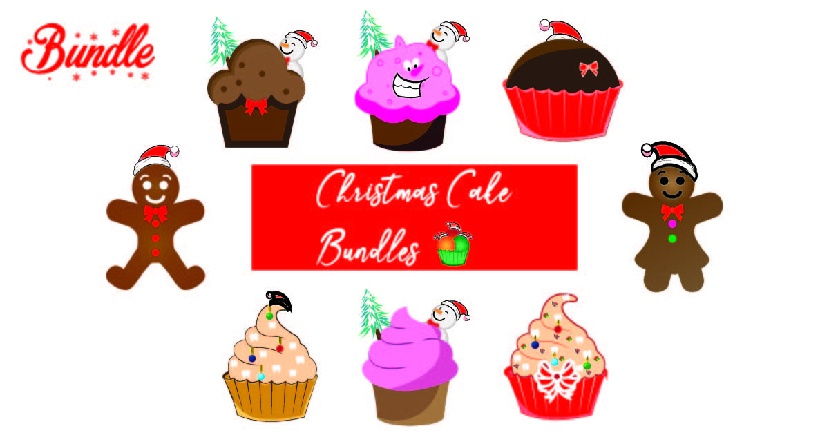 Christmas Cake Bundle Bundle · Creative Fabrica
