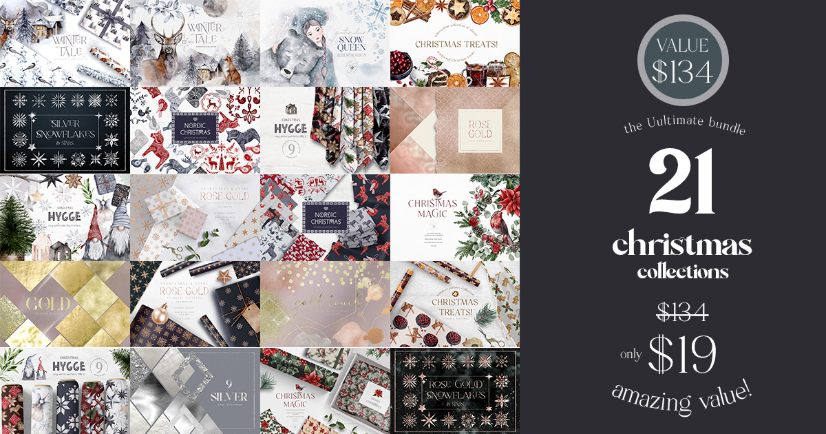 The Ultimate Christmas Collection Bundle Bundle · Creative Fabrica
