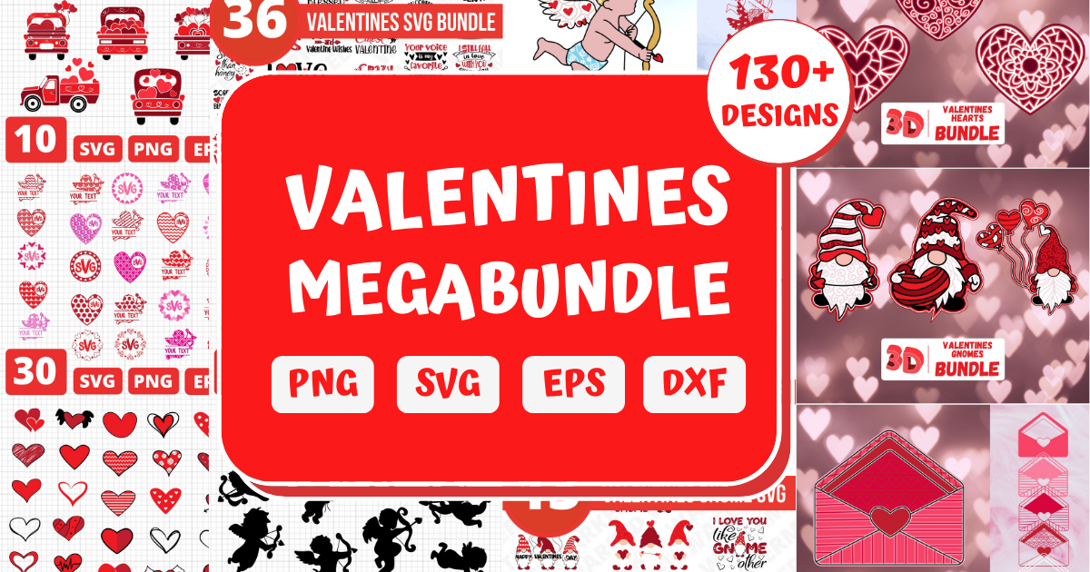Valentine's Day Mega Bundle Bundle · Creative Fabrica