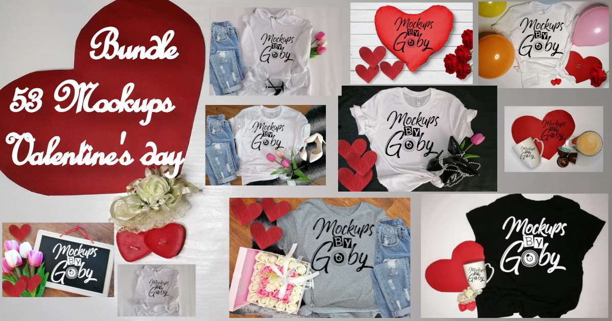 Valentine's Day Mockups Bundle Bundle · Creative Fabrica