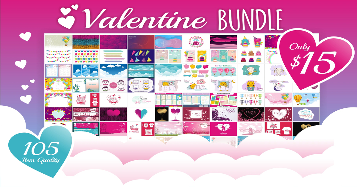Valentine Bundle Bundle · Creative Fabrica