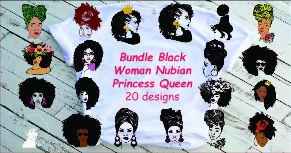 Black Woman Nubian Bundle Bundle · Creative Fabrica