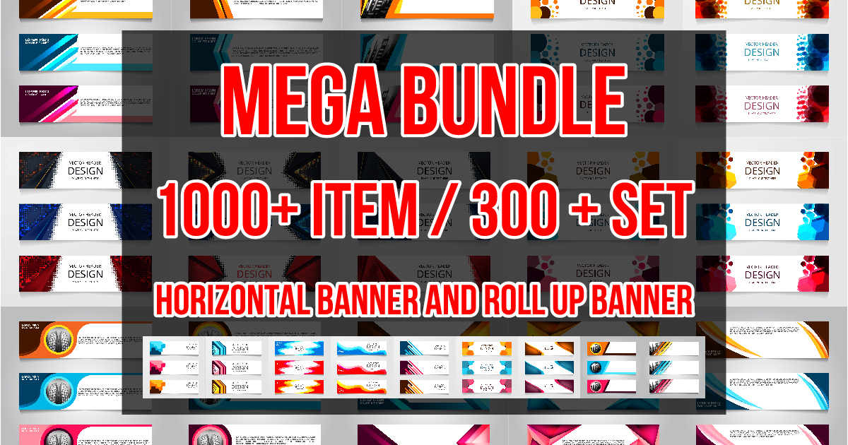 Mega Banners Bundle Bundle · Creative Fabrica
