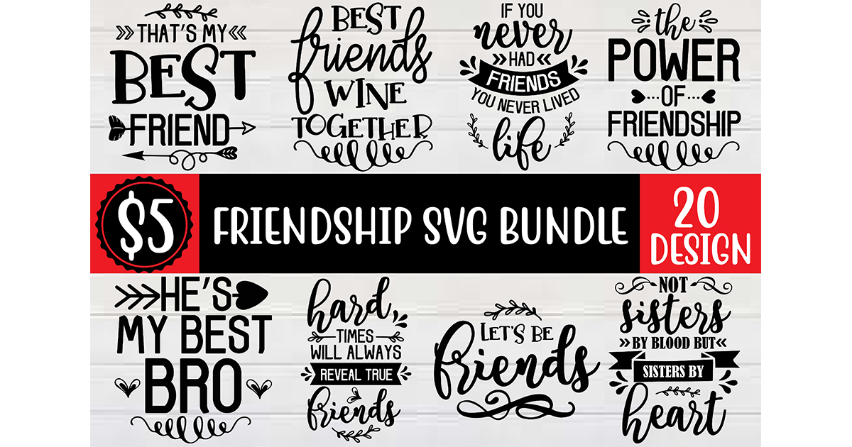 Friendship SVG Bundle Bundle · Creative Fabrica