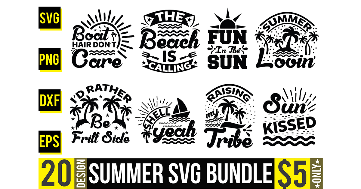 Summer SVG Bundle Bundle · Creative Fabrica