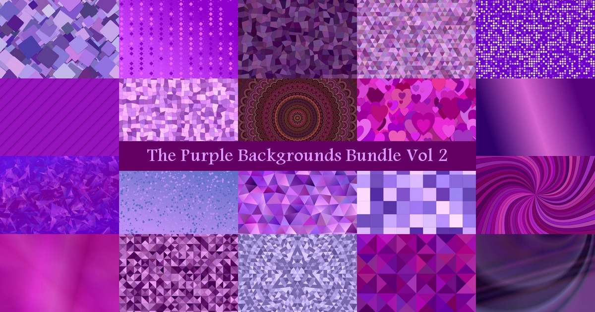 The Purple Backgrounds Bundle Vol. 2 Bundle · Creative Fabrica