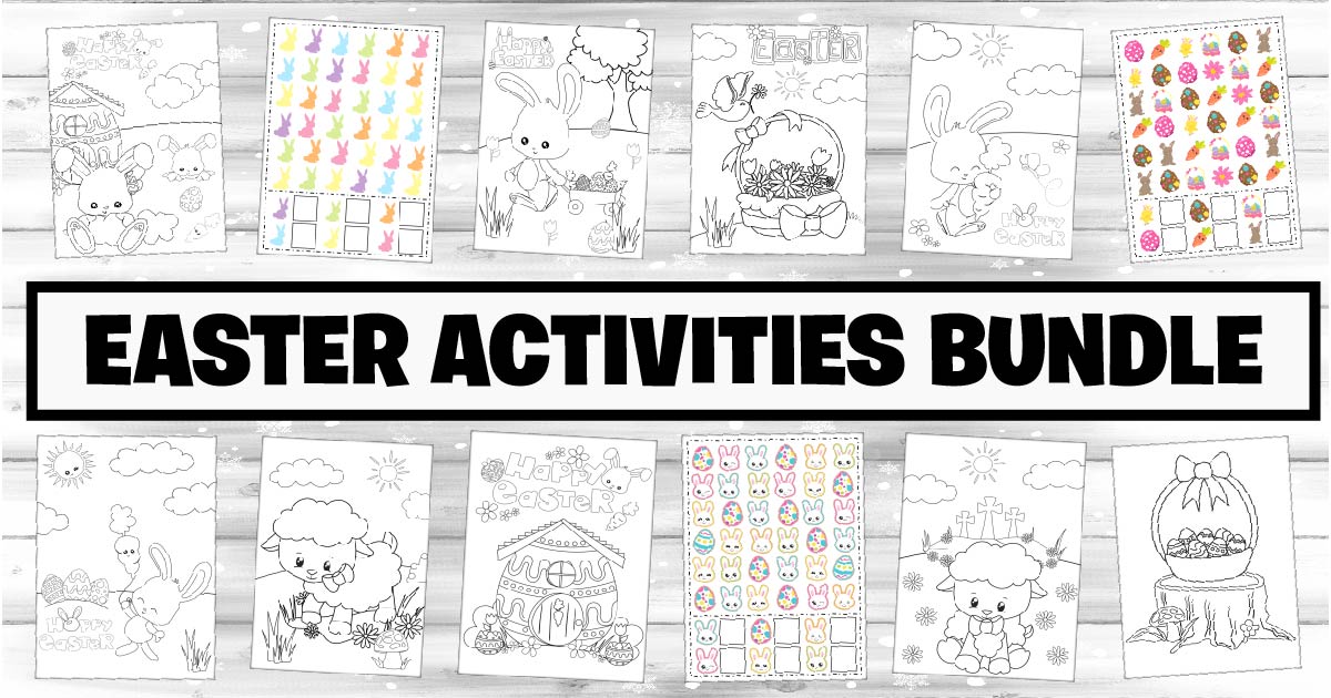 Easter Activities for Kids Bundle Bundle · Creative Fabrica