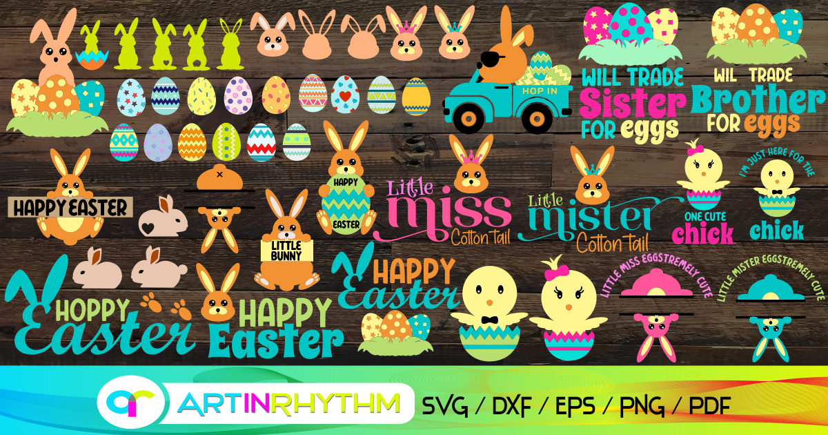 Happy Easter SVG Bundle Bundle · Creative Fabrica