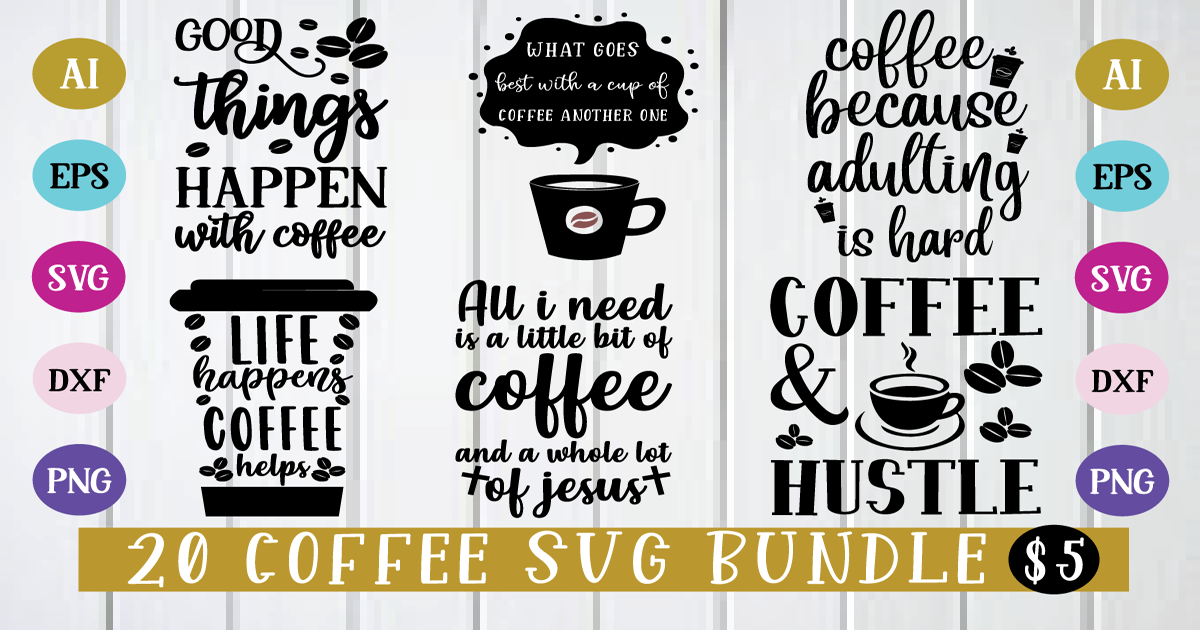 Coffee SVG Bundle Bundle · Creative Fabrica