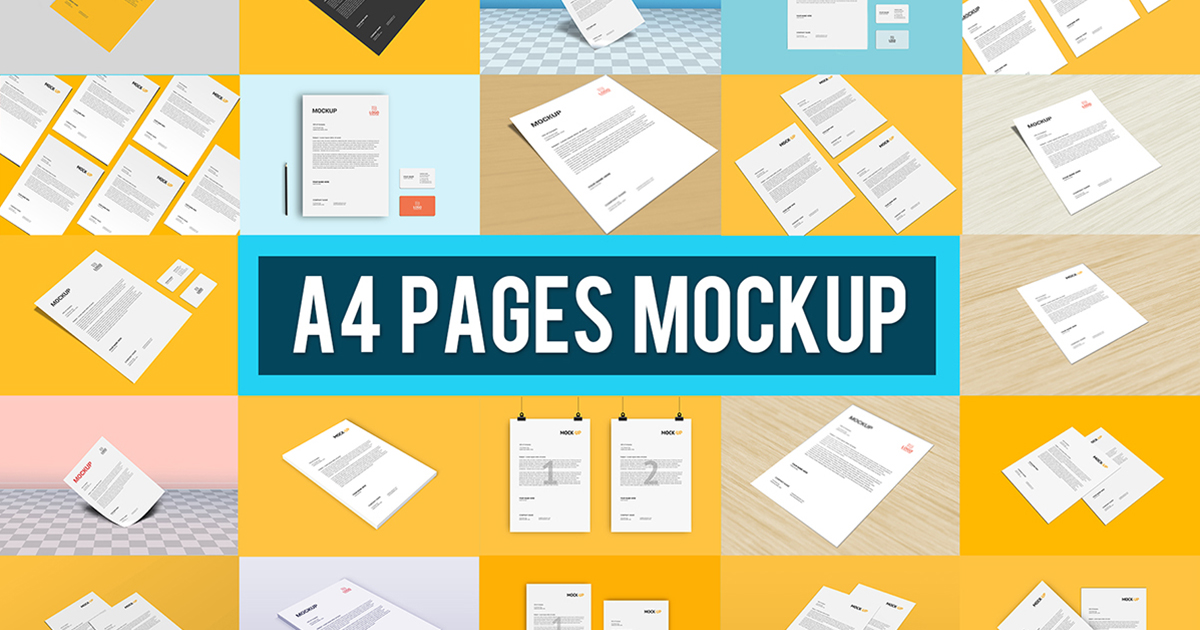 Pages Mockup Bundle Bundle · Creative Fabrica