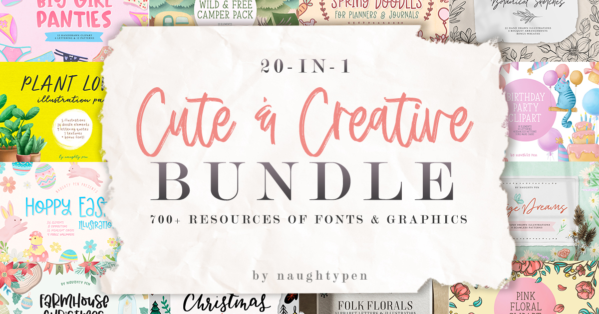 20 in 1 Cute & Creative Bundle Bundle · Creative Fabrica