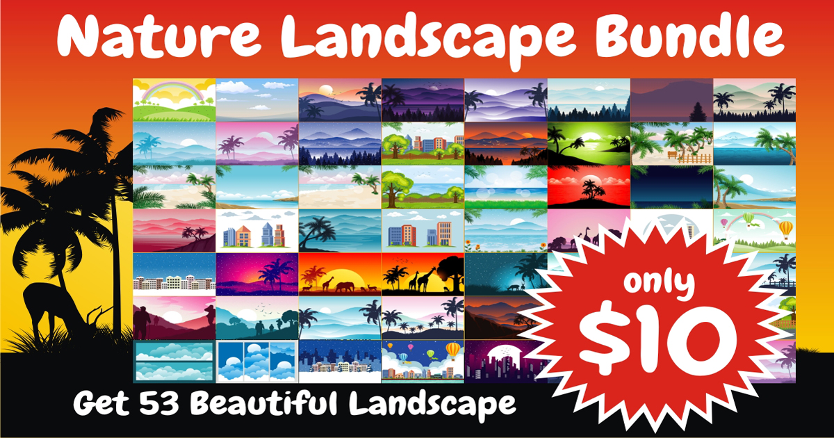 Landscapes Bundle Bundle · Creative Fabrica