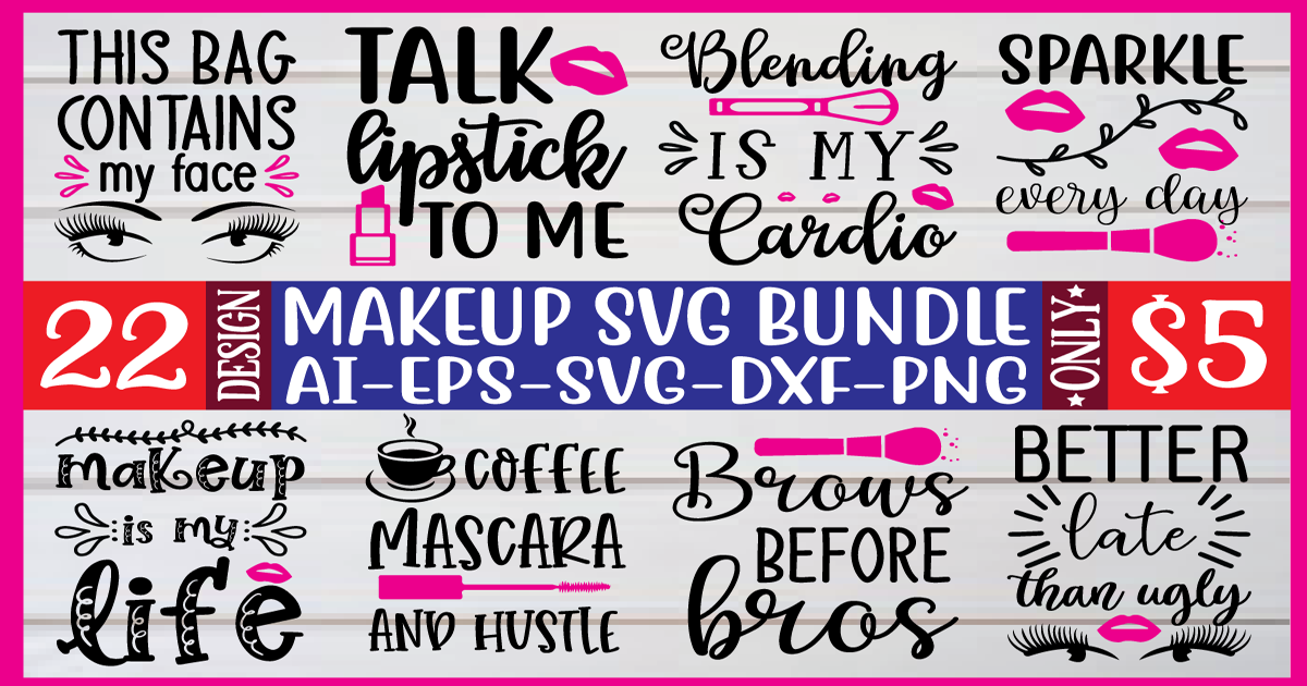 Makeup SVG Bundle Bundle · Creative Fabrica