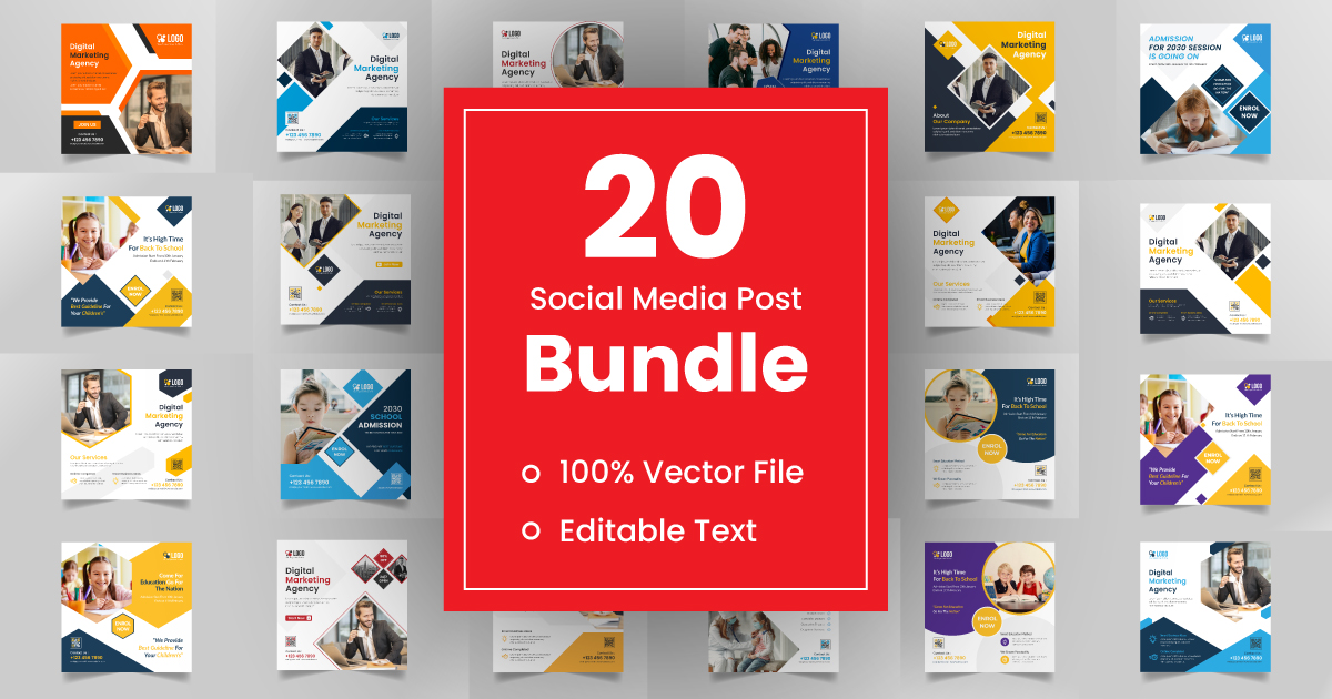 Social Media Templates Bundle Bundle · Creative Fabrica