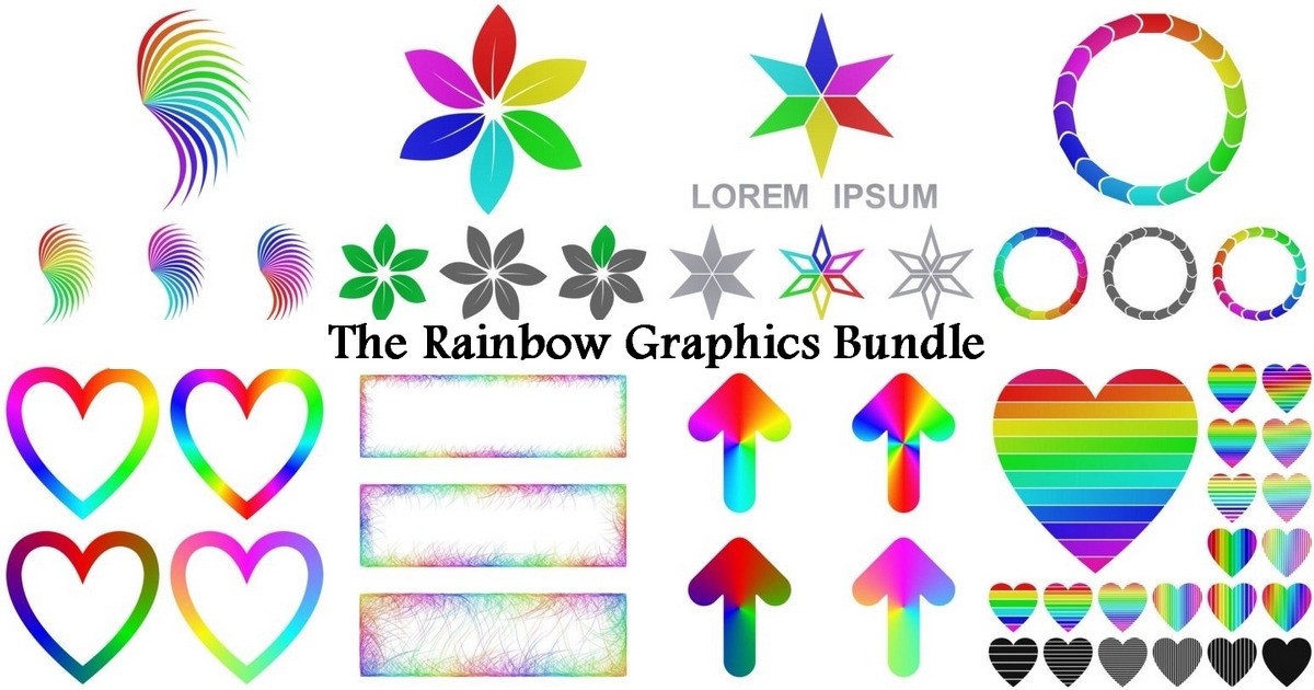 The Rainbow Graphics Bundle Bundle · Creative Fabrica