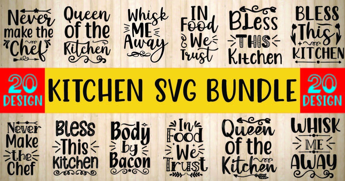Kitchen SVG Bundle Vol 1 Bundle · Creative Fabrica