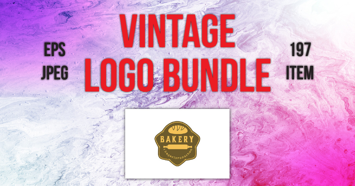 Vintage Logo Bundle Bundle · Creative Fabrica