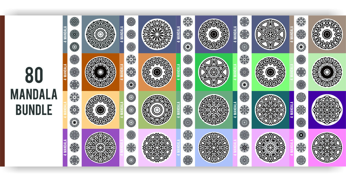 Color Mandala Bundle #12 Bundle · Creative Fabrica